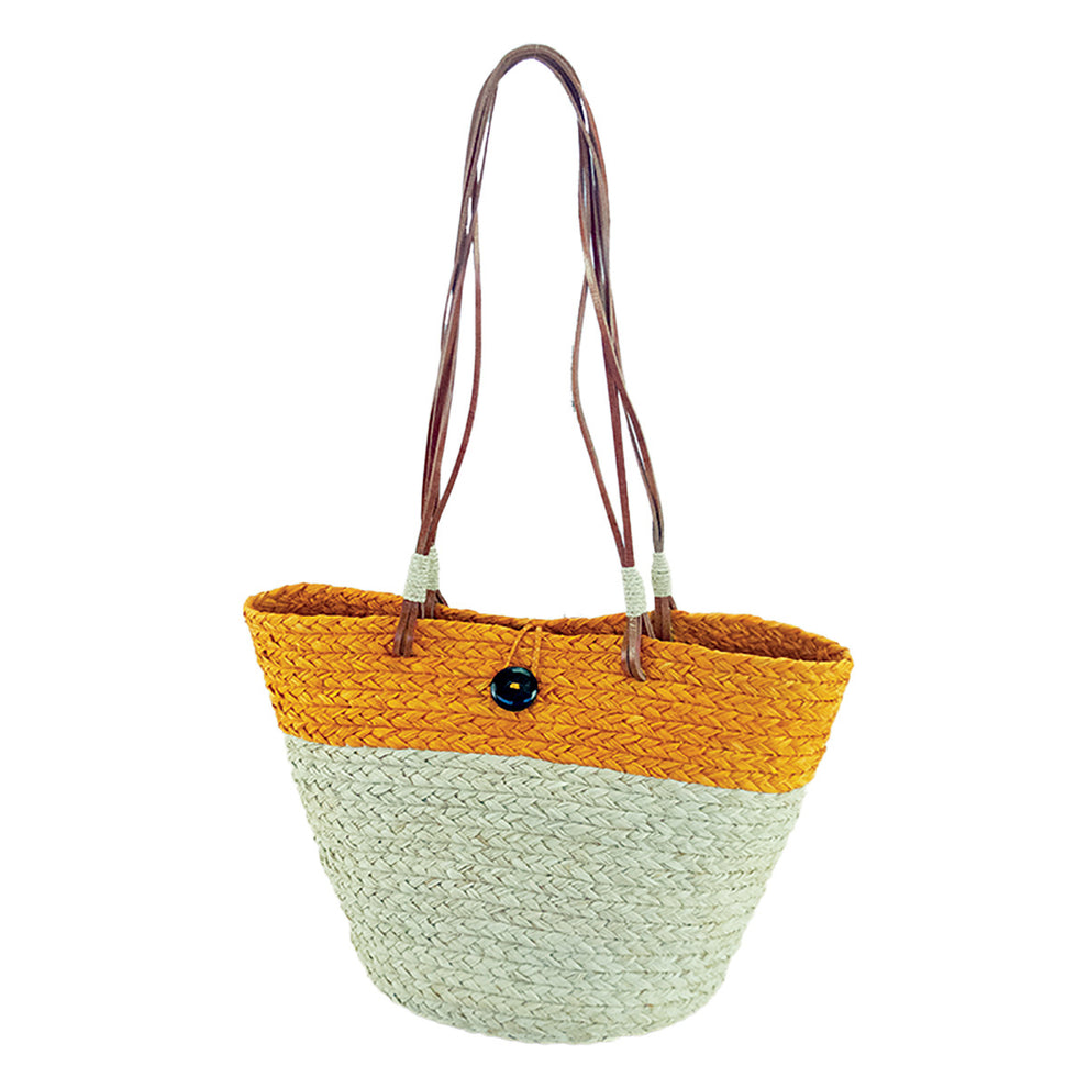 Sac Cabas en raphia crocheté couleur – Histoires de roseau