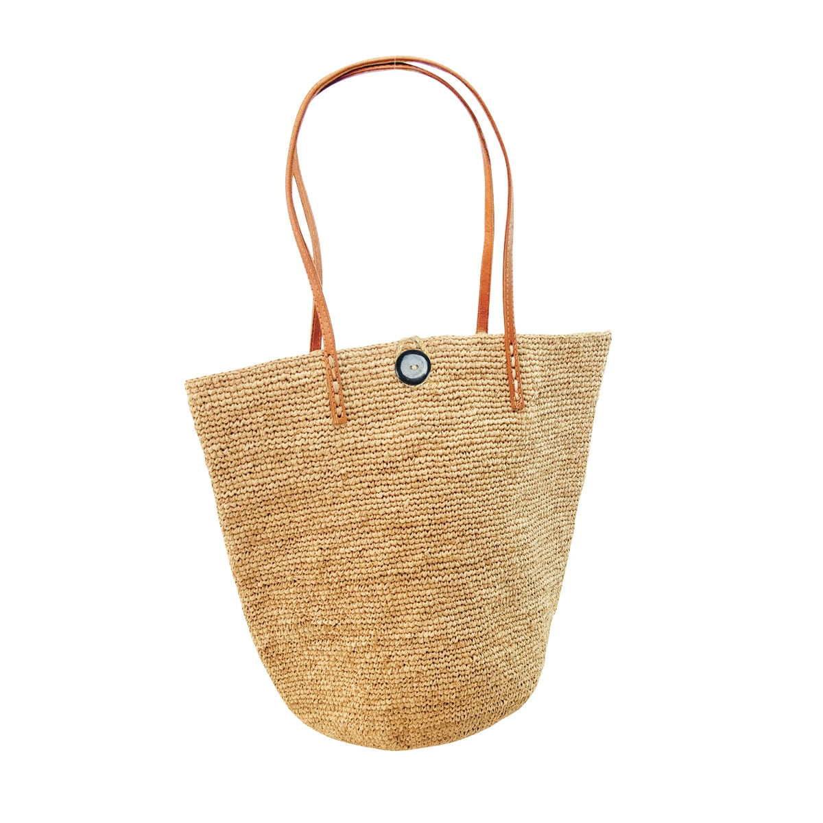 Sac cabas raphia crocheté – Histoires de roseau