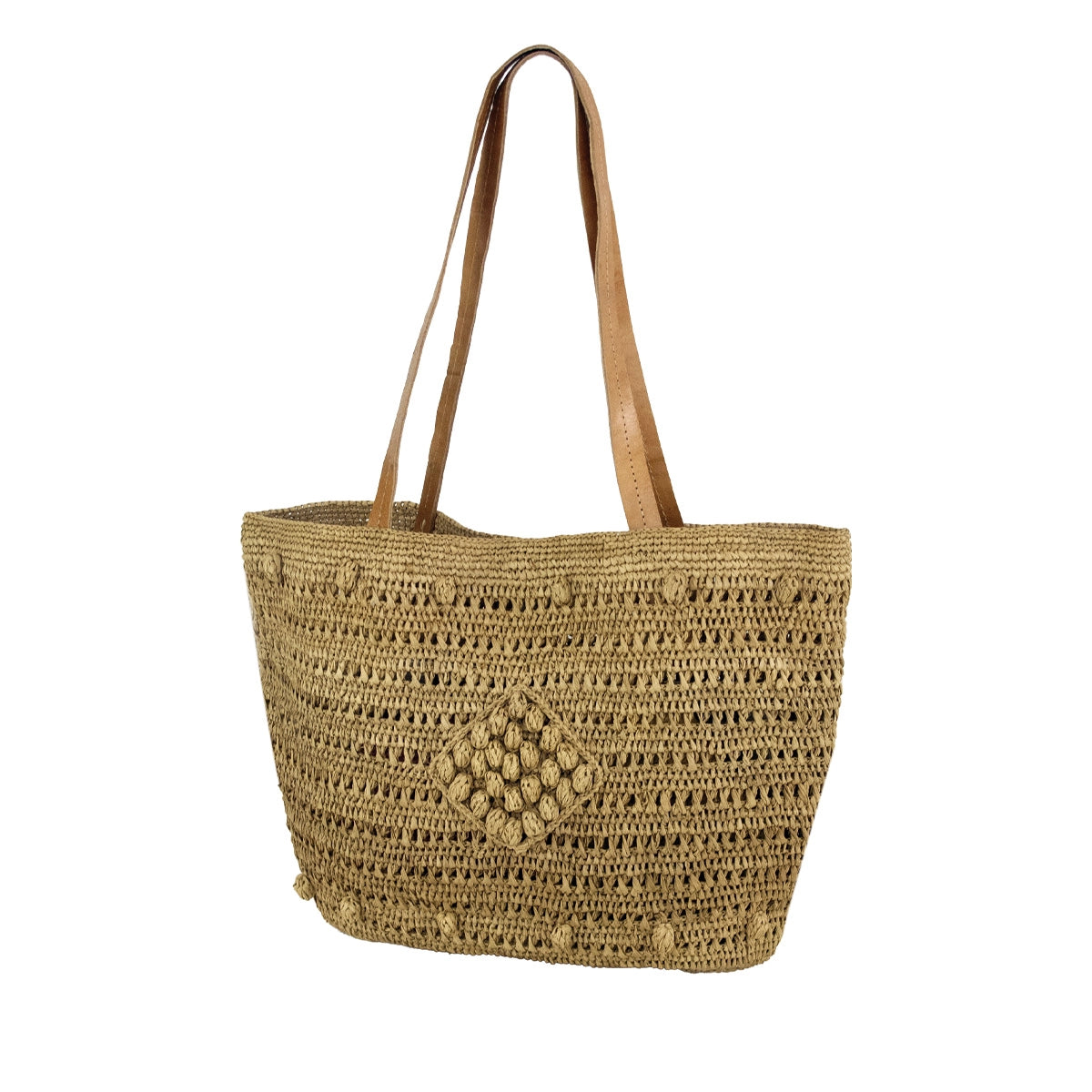 Sac cabas en raphia tendance – Histoires de roseau